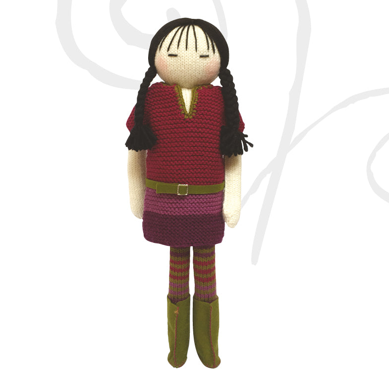43cm classic knitted doll starter kit – ak traditions
